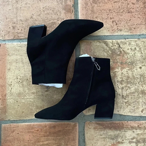 Botkier | Shoes | New Botkier Sasha Suede Almond Toe Block Heel Boot ...